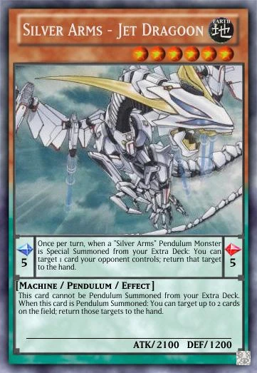 Silver Arms - Jet Dragoon | Yu-Gi-Oh Card Maker Wiki | Fandom