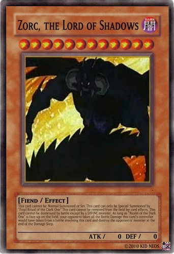 Zorc, the Lord of Shadows | Yu-Gi-Oh Card Maker Wiki | Fandom