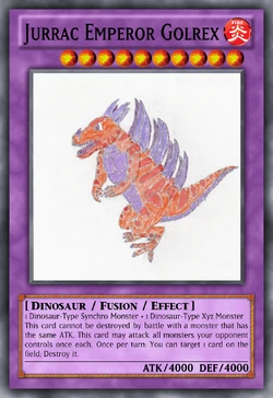 Jurrac Emperor Golrex | Yu-Gi-Oh Card Maker Wiki | Fandom