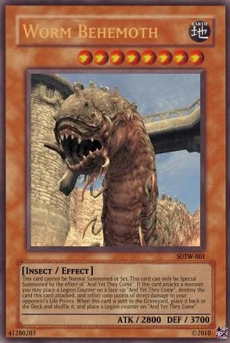 Worm Behemoth | Yu-Gi-Oh Card Maker Wiki | Fandom