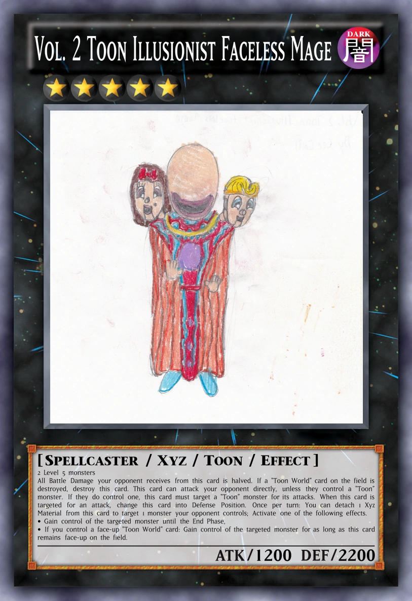 Vol. 2 Toon Illusionist Faceless Mage | Yu-Gi-Oh Card Maker Wiki | Fandom