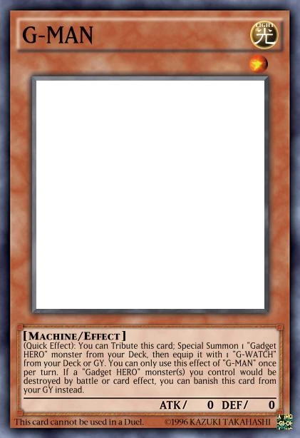 G-MAN | Yu-Gi-Oh Card Maker Wiki | Fandom