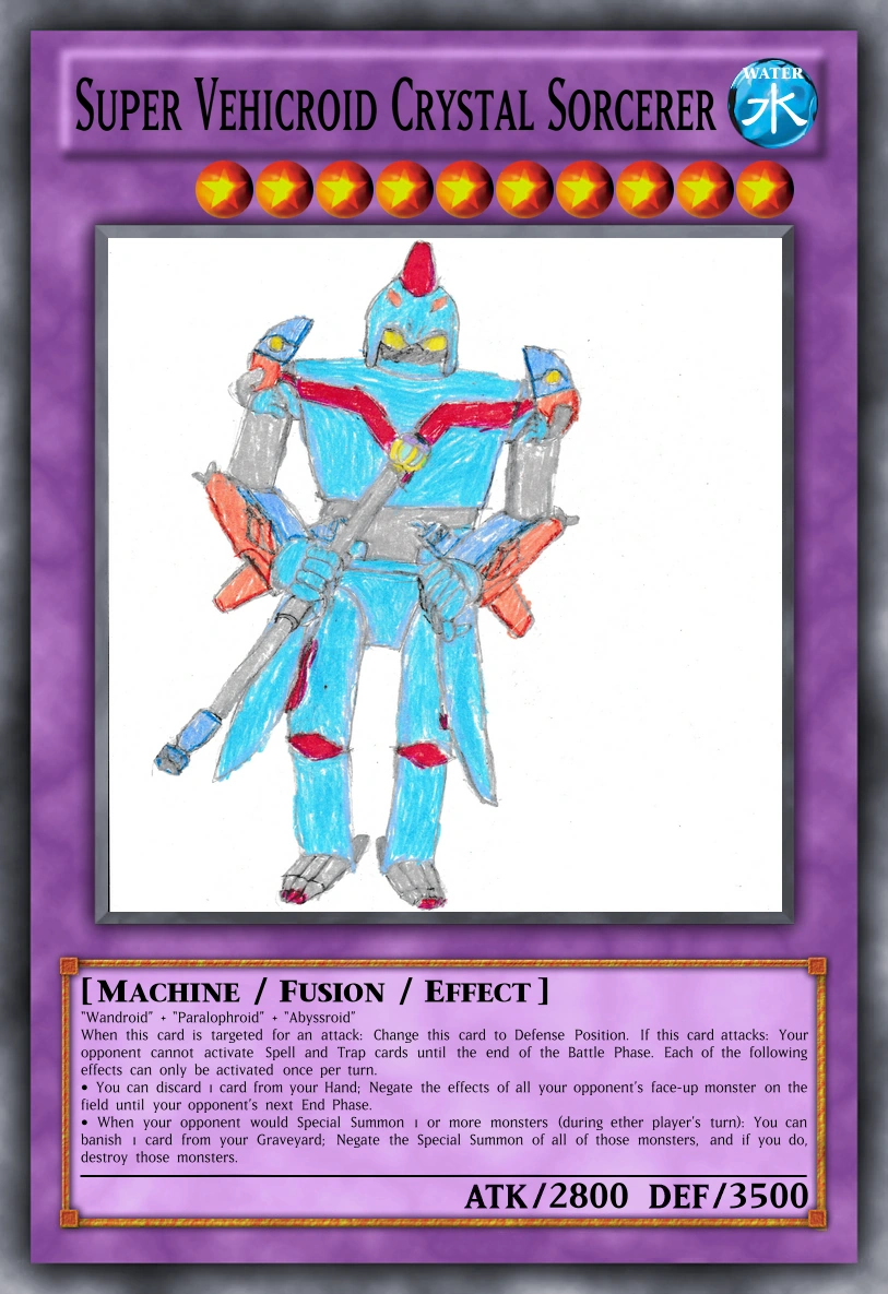Super Vehicroid Crystal Sorcerer | Yu-Gi-Oh Card Maker Wiki | Fandom