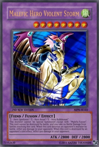 Malefic HERO Violent Storm | Yu-Gi-Oh Card Maker Wiki | Fandom