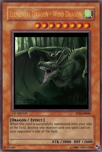 Elemental Dragon - Wind Dragon | Yu-Gi-Oh Card Maker Wiki | Fandom