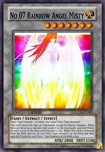 No.07 Rainbow Angel Misty | Yu-Gi-Oh Card Maker Wiki | Fandom