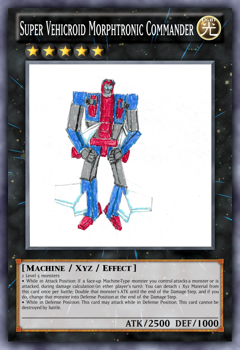 Super Vehicroid Morphtronic Commander | Yu-Gi-Oh Card Maker Wiki | Fandom