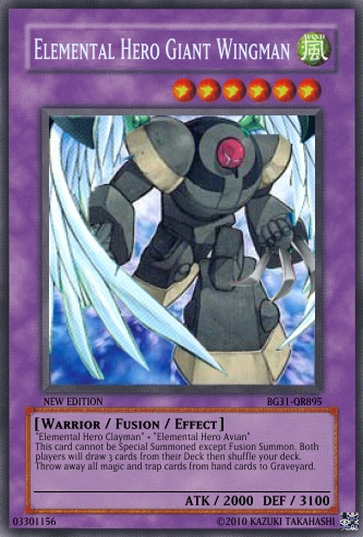 Elemental HERO Giant Wingman | Yu-Gi-Oh Card Maker Wiki | Fandom