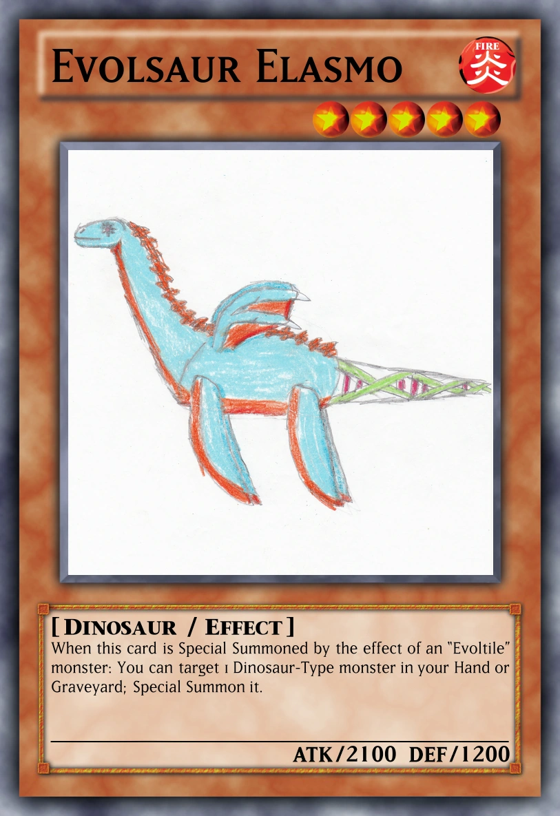 Evolsaur Elasmo | Yu-Gi-Oh Card Maker Wiki | Fandom