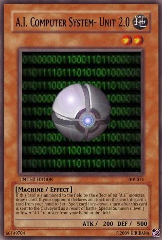 A.I. Computer System- Unit 2.0 | Yu-Gi-Oh Card Maker Wiki | Fandom
