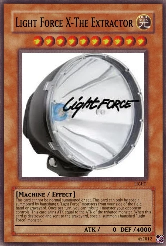 Light Force X-The Extractor | Yu-Gi-Oh Card Maker Wiki | Fandom