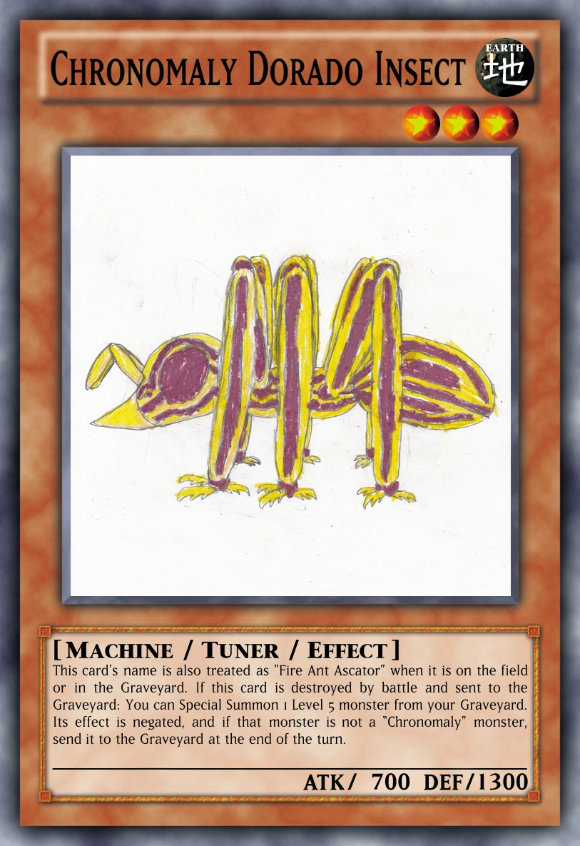 Chronomaly Dorado Insect | Yu-Gi-Oh Card Maker Wiki | Fandom