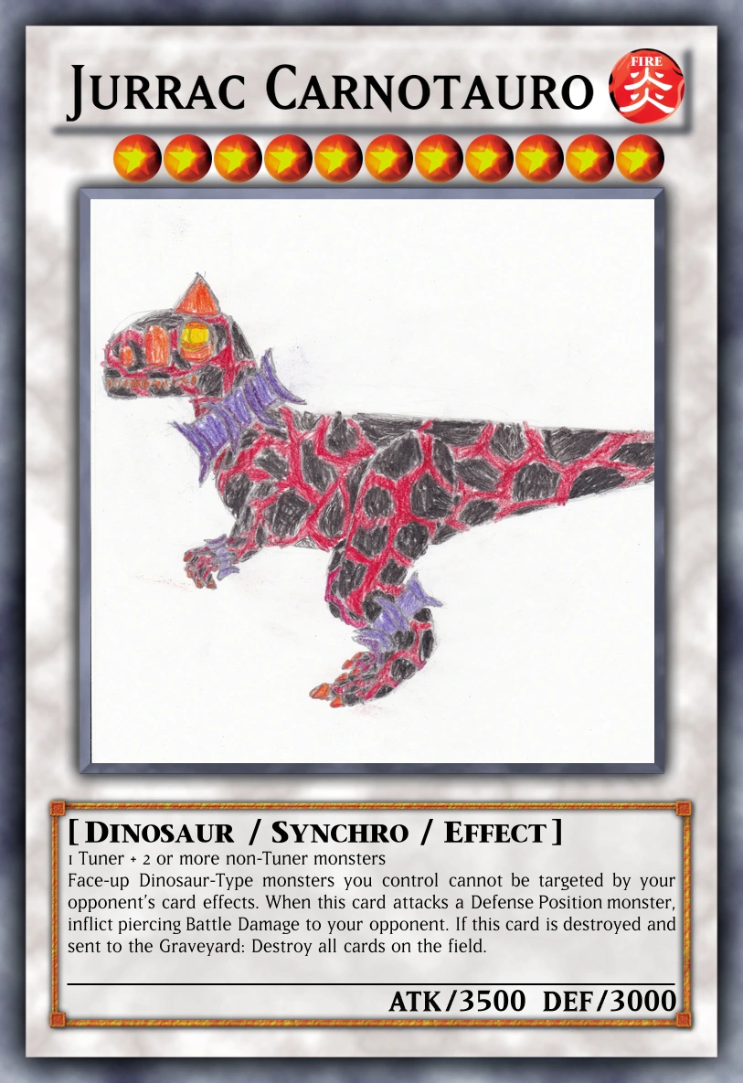 Jurrac Carnotauro | Yu-Gi-Oh Card Maker Wiki | Fandom