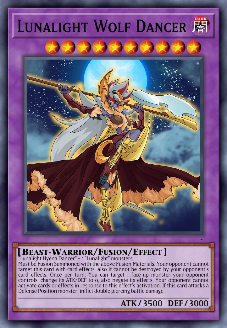 Lunalight Wolf Dancer (Branch) | Yu-Gi-Oh Card Maker Wiki | Fandom