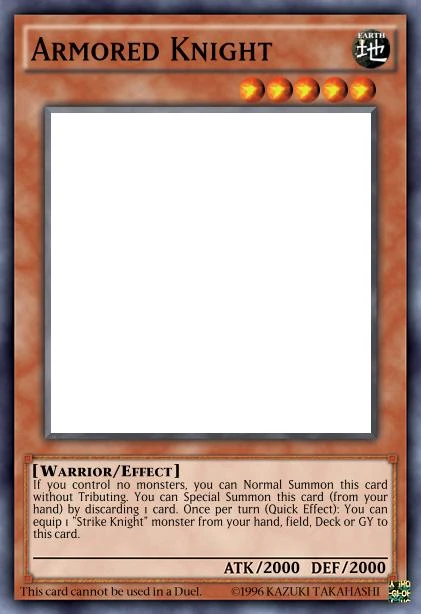 Armored Knight | Yu-Gi-Oh Card Maker Wiki | Fandom