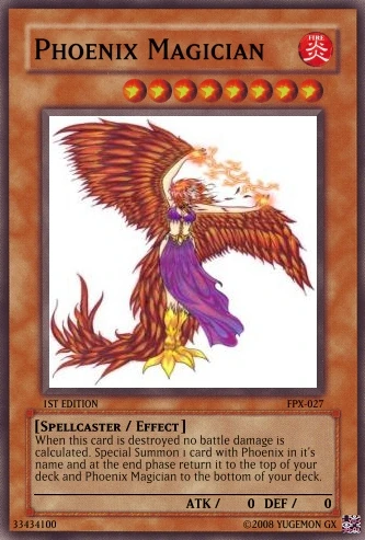 Phoenix Magician | Yu-Gi-Oh Card Maker Wiki | Fandom