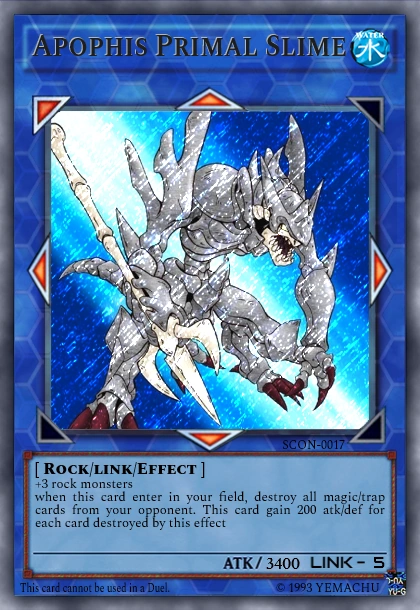 Apophis Prehistoric Slime | Yu-Gi-Oh Card Maker Wiki | Fandom