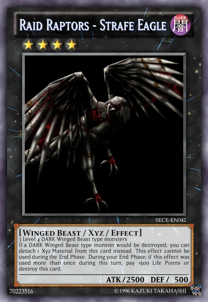 Raidraptors - Strafe Eagle | Yu-Gi-Oh Card Maker Wiki | Fandom