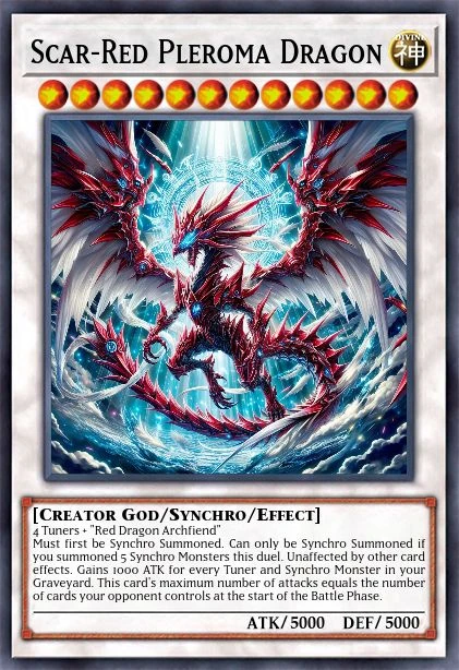 Scar-Red Pleroma Dragon | Yu-Gi-Oh Card Maker Wiki | Fandom