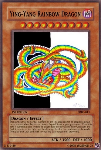Ying-Yang Rainbow Dragon | Yu-Gi-Oh Card Maker Wiki | Fandom