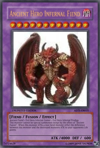 Ancient HERO Infernal Fiend | Yu-Gi-Oh Card Maker Wiki | Fandom