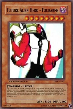 Future Alien Hero - Fourarms | Yu-Gi-Oh Card Maker Wiki | Fandom