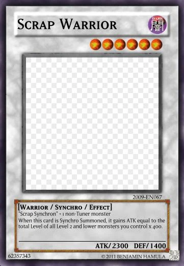 Scrap Warrior (Bhigpx) | Yu-Gi-Oh Card Maker Wiki | Fandom