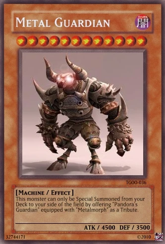 Metal Guardian | Yu-Gi-Oh Card Maker Wiki | Fandom