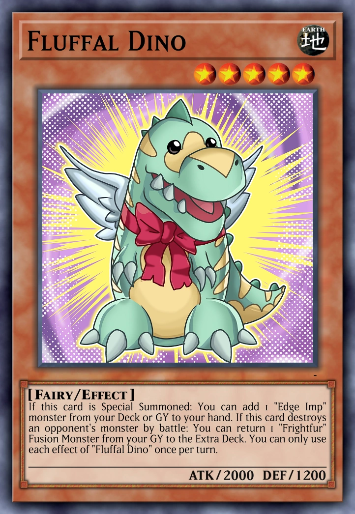 Fluffal Dino | Yu-Gi-Oh Card Maker Wiki | Fandom