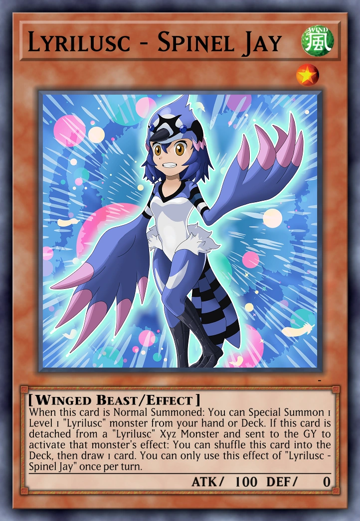 Lyrilusc - Spinel Jay | Yu-Gi-Oh Card Maker Wiki | Fandom