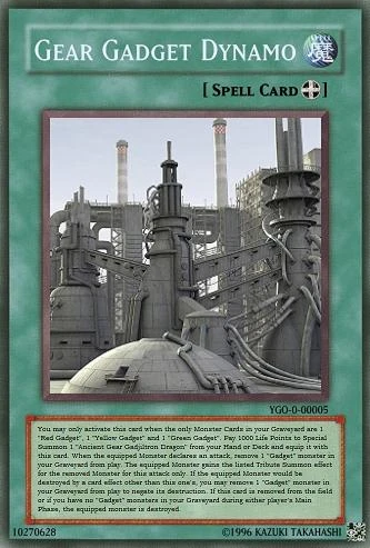 Gear Gadget Dynamo | Yu-Gi-Oh Card Maker Wiki | Fandom