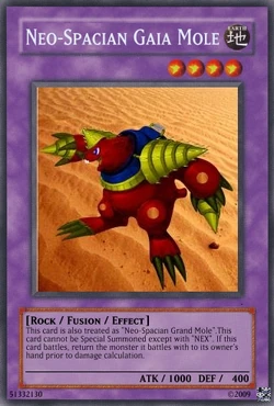 Neo-Spacian Gaia Mole | Yu-Gi-Oh Card Maker Wiki | Fandom