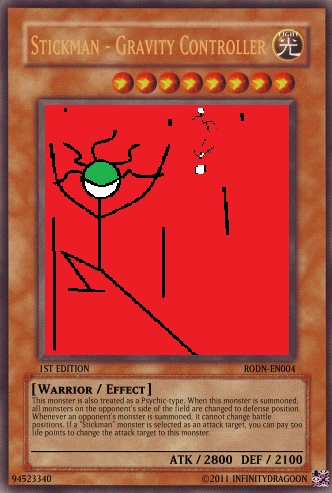 Stickman - Gravity Controller | Yu-Gi-Oh Card Maker Wiki | Fandom
