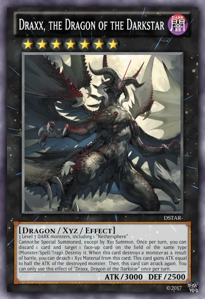 Draxx, the Dragon of the Darkstar | Yu-Gi-Oh Card Maker Wiki | Fandom