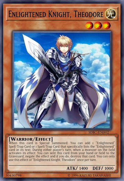 Enlightened knight, Theodore | Yu-Gi-Oh Card Maker Wiki | Fandom