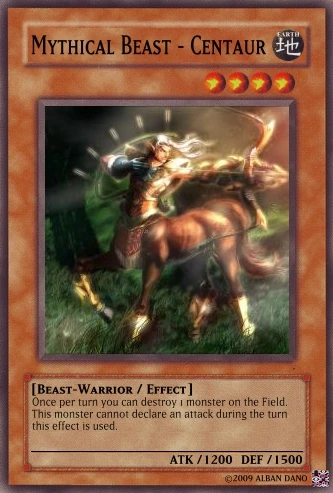 Mythical Beast - Centaur | Yu-Gi-Oh Card Maker Wiki | Fandom