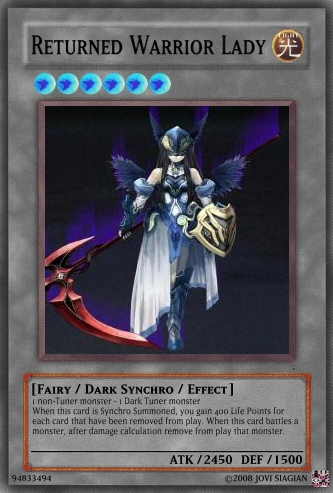 Returned Warrior Lady | Yu-Gi-Oh Card Maker Wiki | Fandom