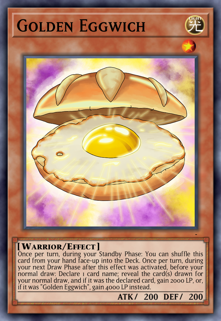 Golden Eggwich Yu Gi Oh Card Maker Wiki Fandom