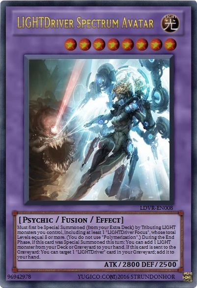 LIGHTDriver Spectrum Avatar | Yu-Gi-Oh Card Maker Wiki | Fandom