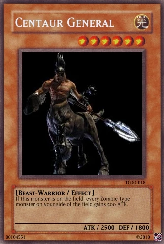 Centaur General | Yu-Gi-Oh Card Maker Wiki | Fandom