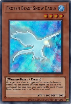 Frozen Beast Snow Eagle | Yu-Gi-Oh Card Maker Wiki | Fandom