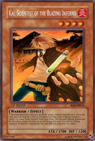 Kai, Scientist of the Blazing Inferno | Yu-Gi-Oh Card Maker Wiki | Fandom