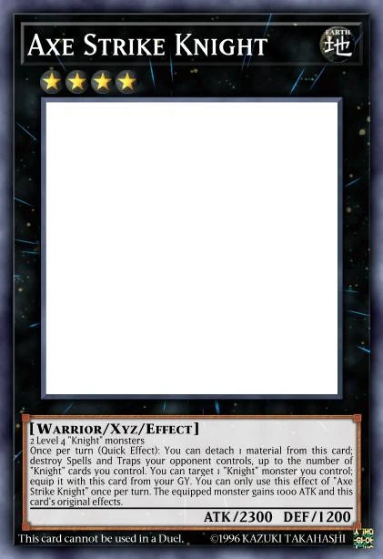 Axe Strike Knight | Yu-Gi-Oh Card Maker Wiki | Fandom
