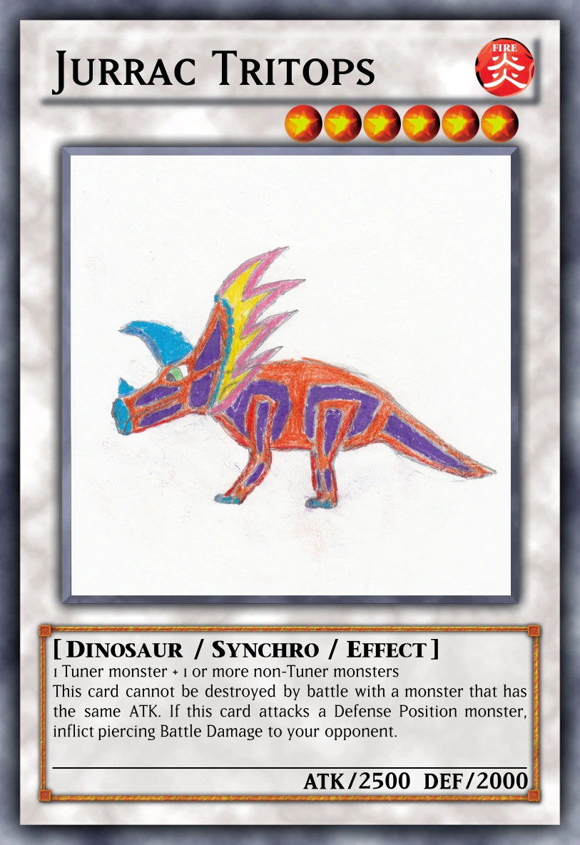 Jurrac Tritops | Yu-Gi-Oh Card Maker Wiki | Fandom
