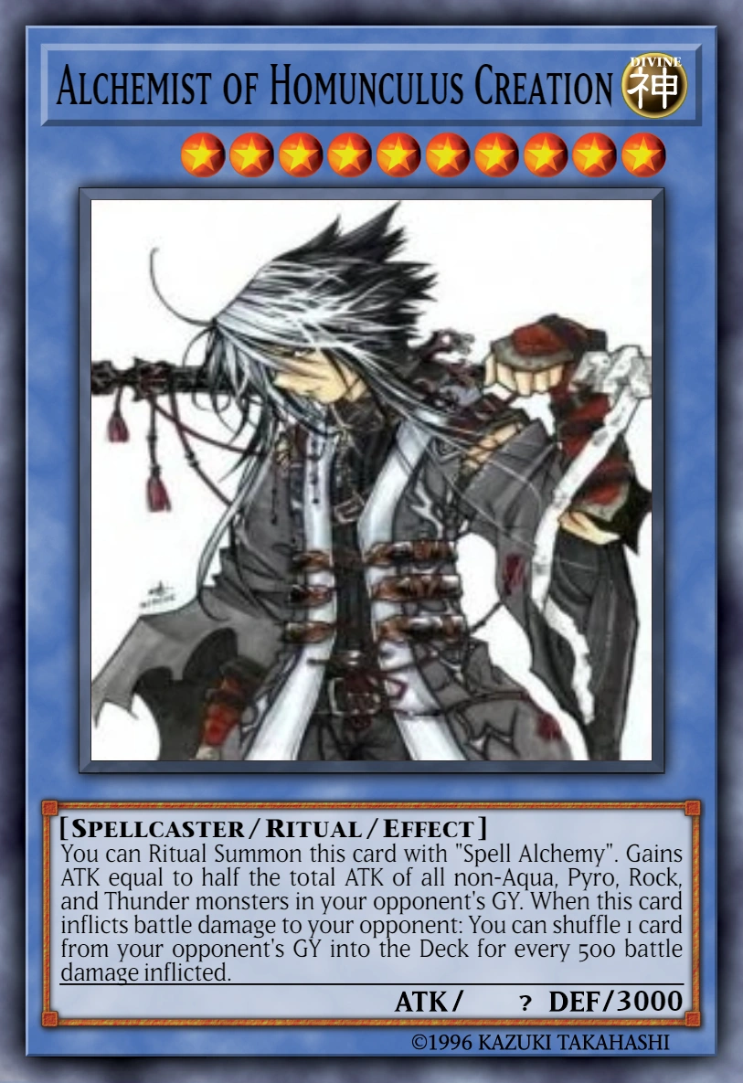 Alchemist of Homunculus Creation | Yu-Gi-Oh Card Maker Wiki | Fandom