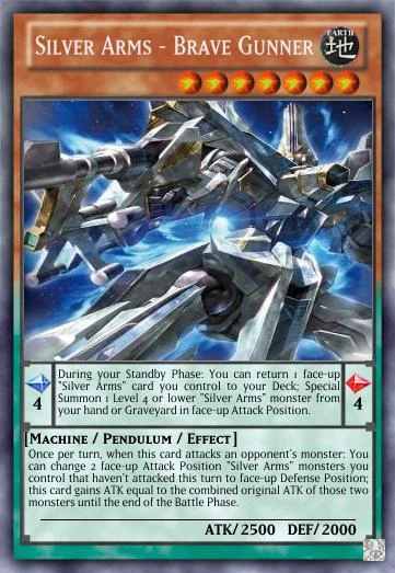 Silver Arms - Brave Gunner | Yu-Gi-Oh Card Maker Wiki | Fandom