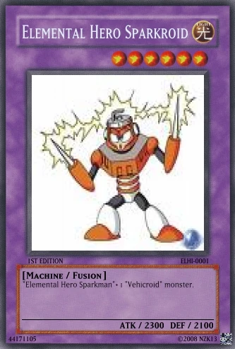 Elemental HERO Sparkroid | Yu-Gi-Oh Card Maker Wiki | Fandom