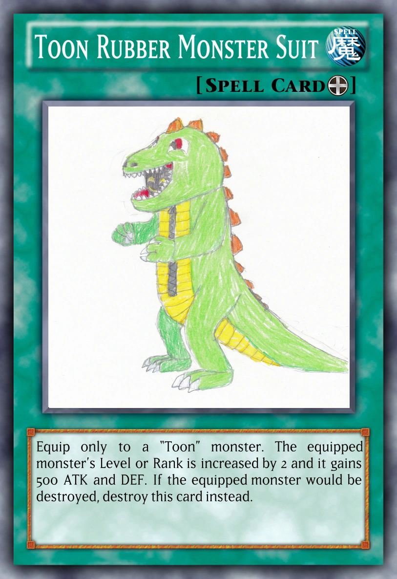Toon Rubber Monster Suit | Yu-Gi-Oh Card Maker Wiki | Fandom