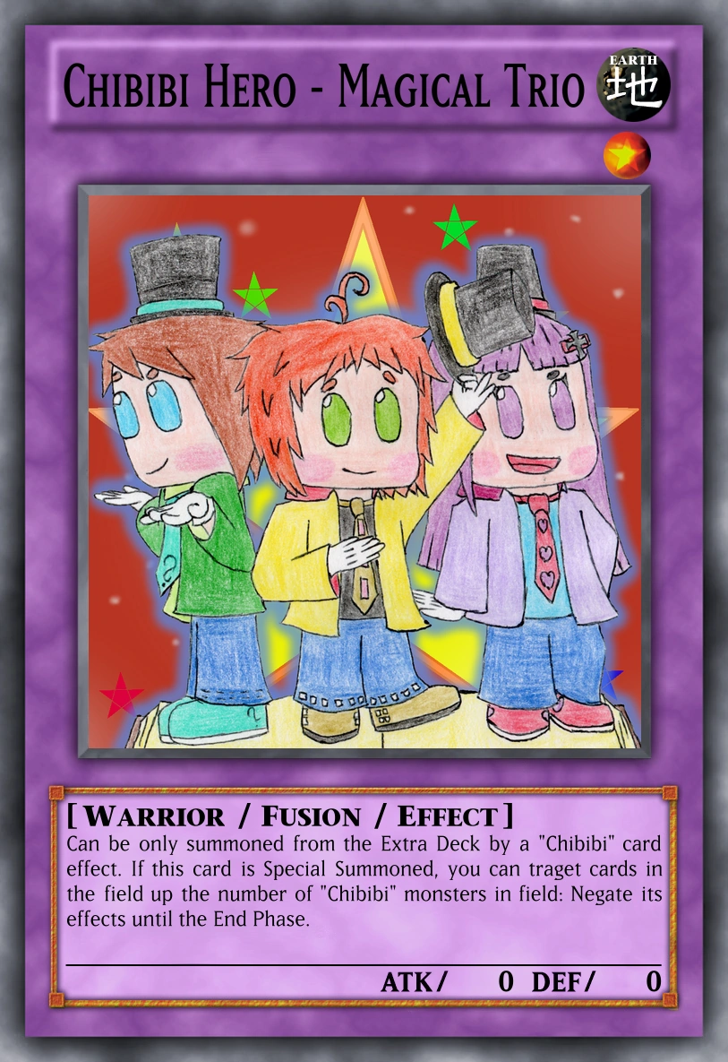 Chibibi Hero - Magical Trio | Yu-Gi-Oh Card Maker Wiki | Fandom