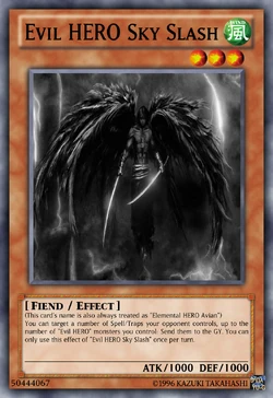 Evil HERO Sky Slash | Yu-Gi-Oh Card Maker Wiki | Fandom